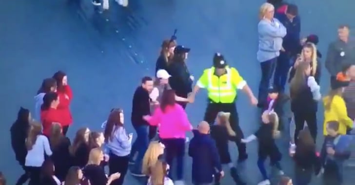 Police Officer Dancing With Kids at Manchester Concert | POPSUGAR Family
