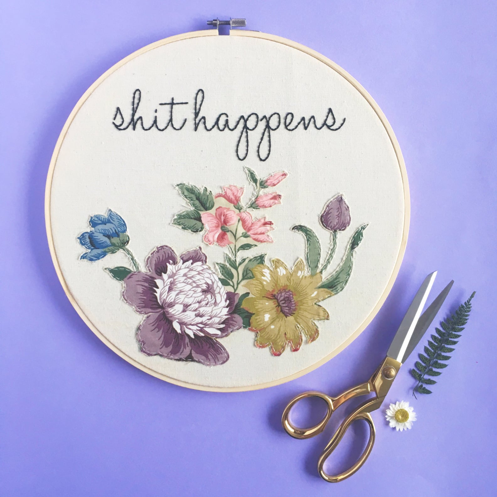 Embroidery Hoops With Curse Words | PS Love