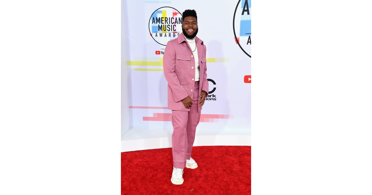 Khalid | American Music Awards Red Carpet Dresses 2018 | POPSUGAR ...