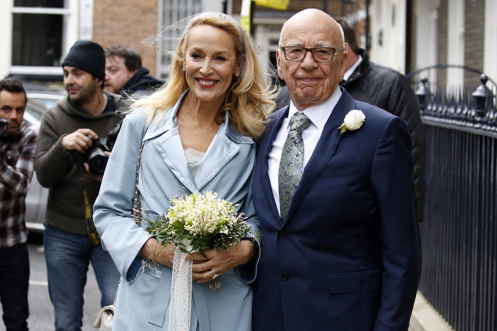 Jerry Hall's Wedding Dress at Rupert Murdoch Wedding | PS Fashion