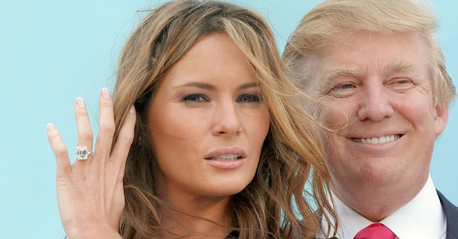 Melania Trump's 10-Year Anniversary Diamond Ring | POPSUGAR Fashion