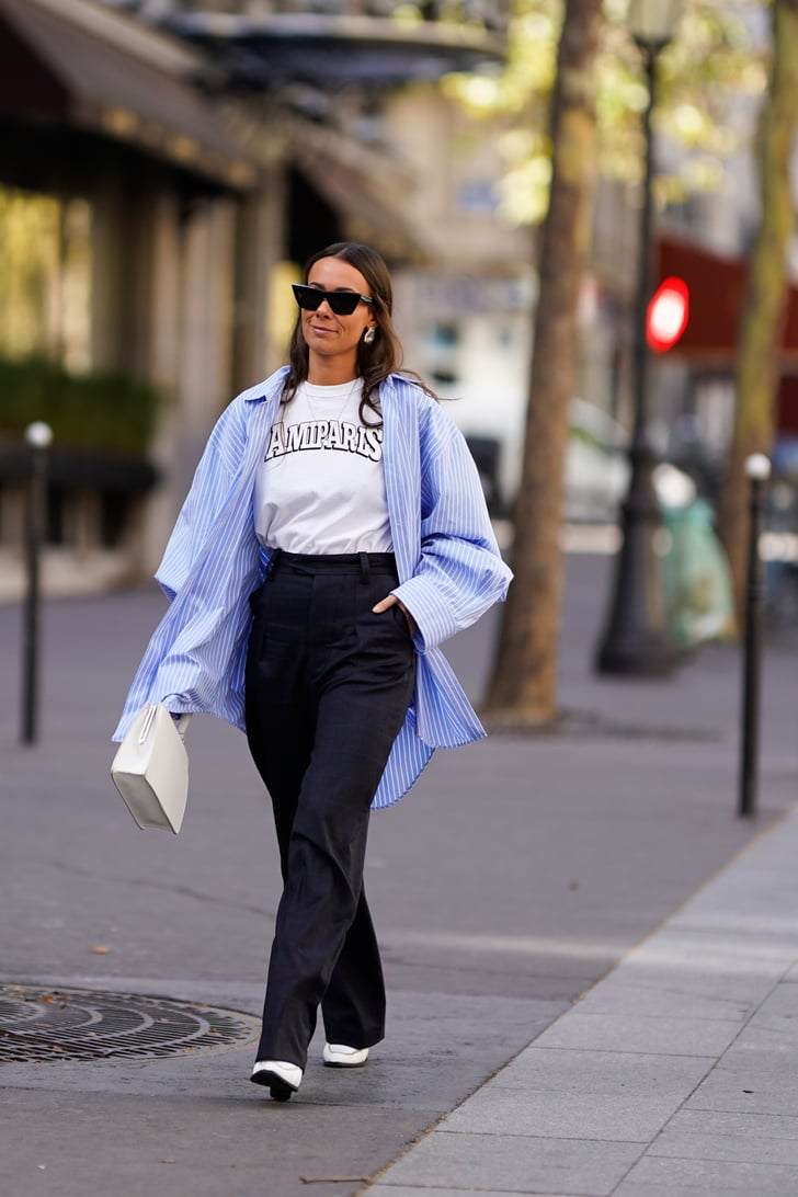 Rethink your button-down shirt and wear it open over a t-shirt and | T ...