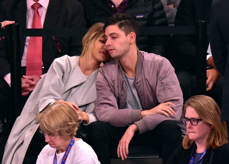 Gigi Hadid and Best Friend at New York Knicks Game | POPSUGAR Celebrity
