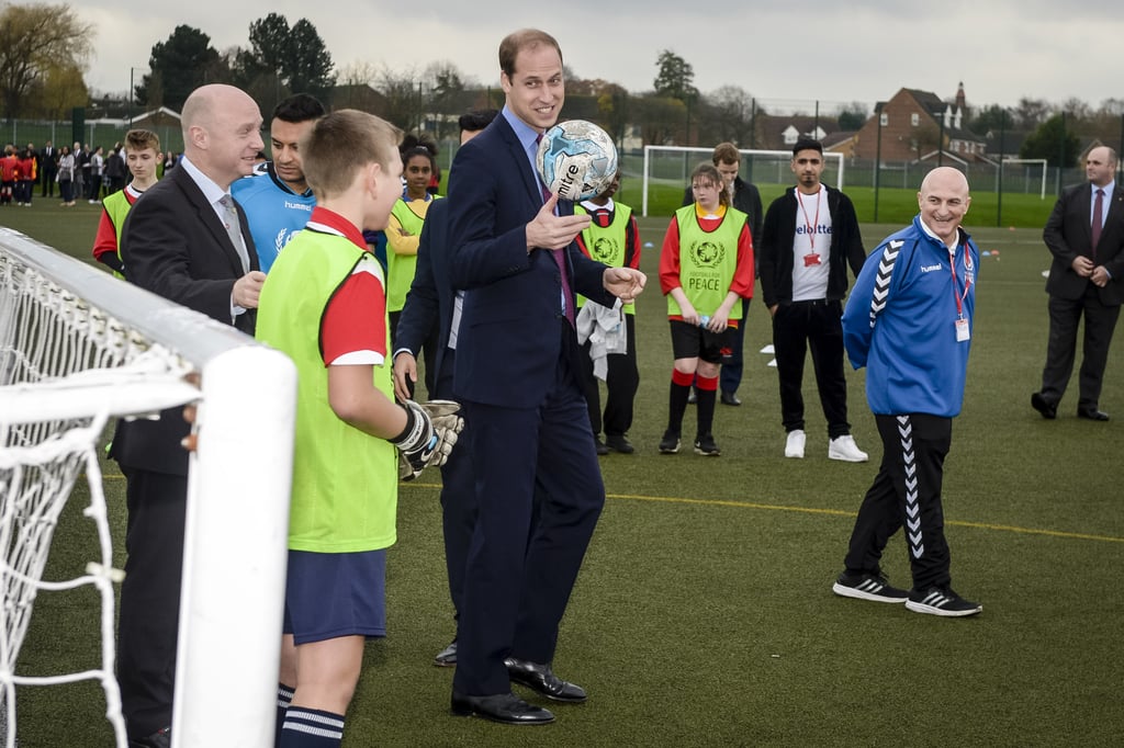 Prince William Playing Soccer December 2015 | POPSUGAR Celebrity