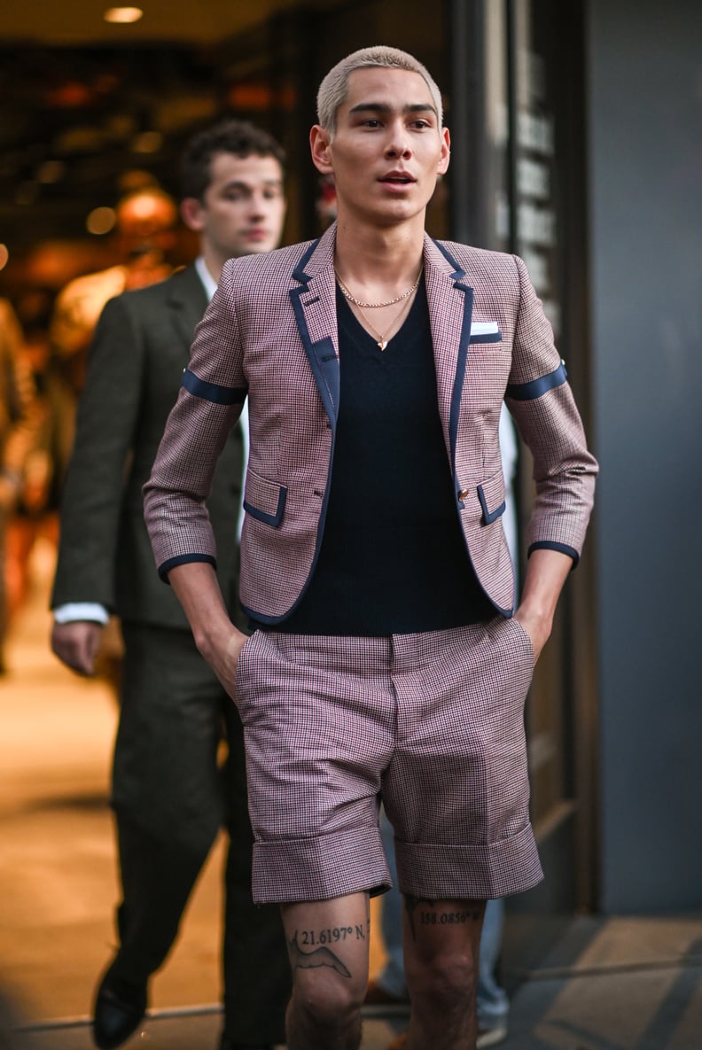 See Evan Mock's Outfits at Fashion Week Spring/Summer 2022 | PS Fashion