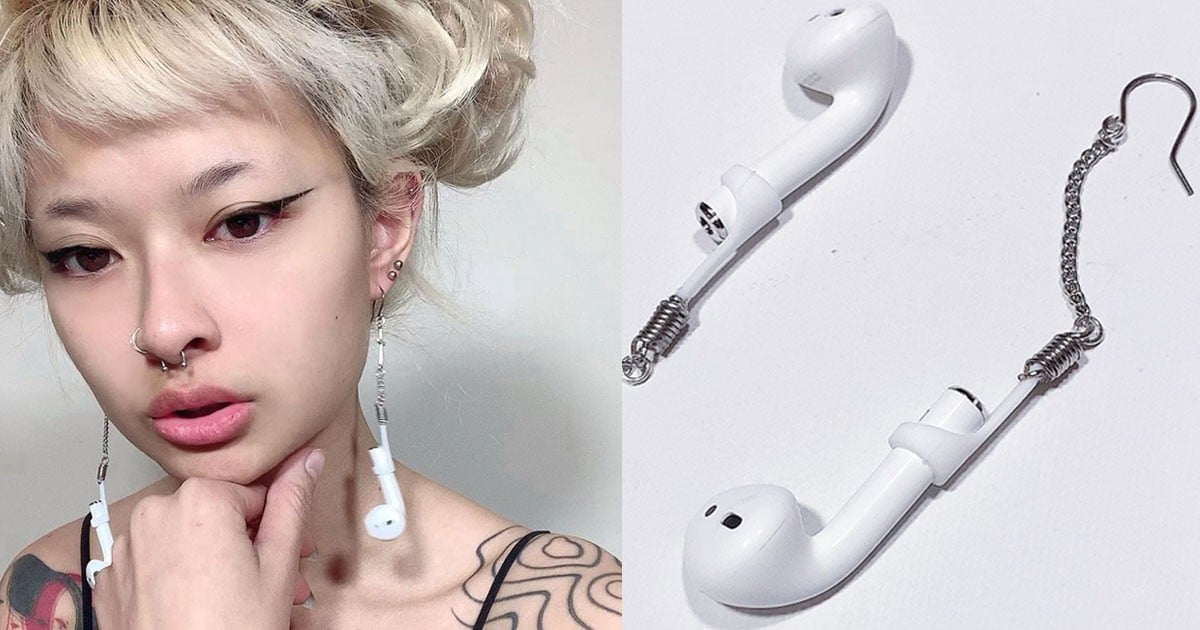 Woman Creates AirPod Earrings | PS Tech