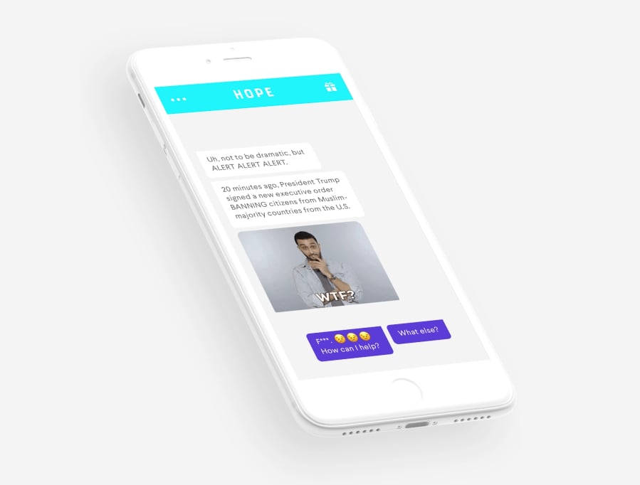 Hope Chatbot Platform Helps You Take Action Against Trump | POPSUGAR News