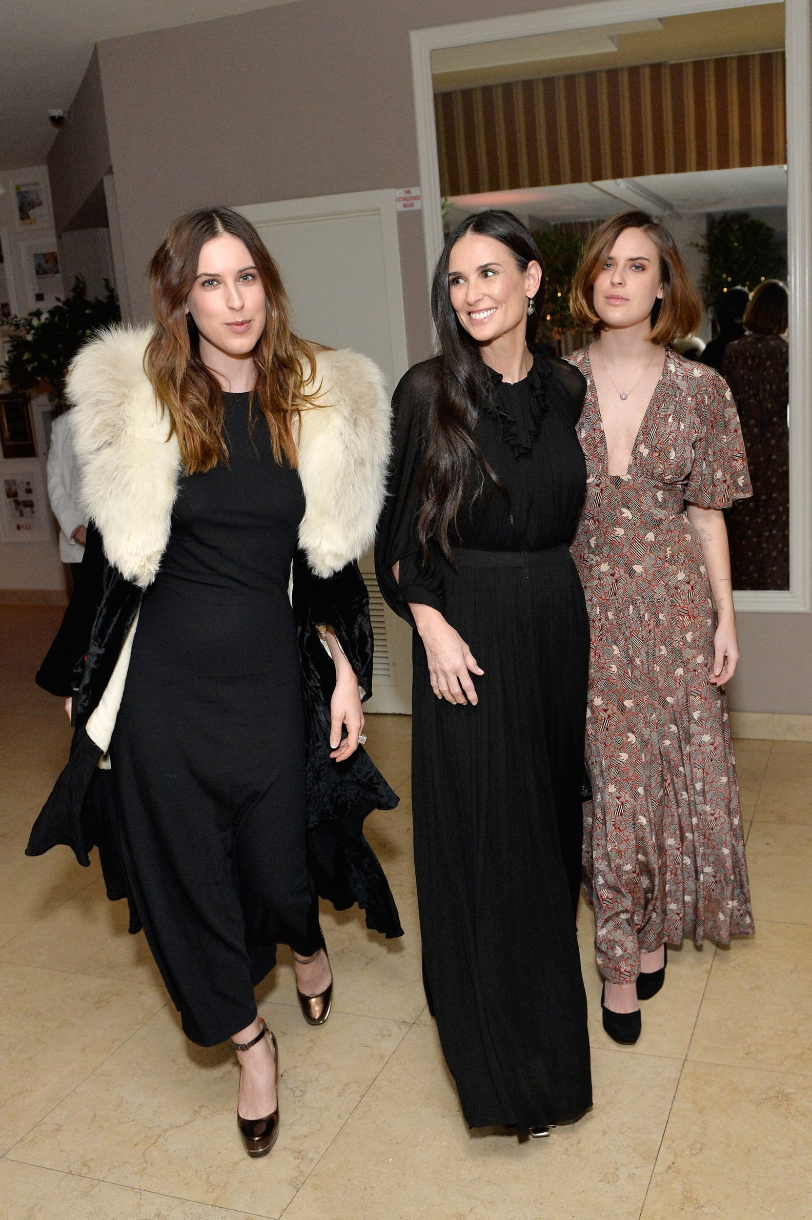 Demi Moore and Daughters at Harper's Bazaar Event Jan. 2017 | PS Celebrity