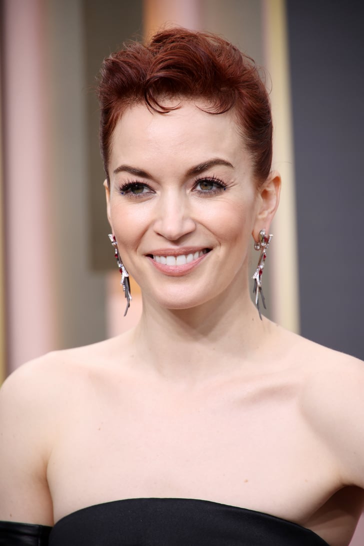 Britt Lower's Auburn Hair Color | 2023 Golden Globes: Best Hair, Makeup ...