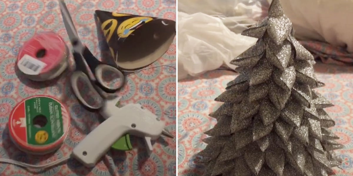 Mini Christmas Tree DIY Using a Party Hat | PS Home