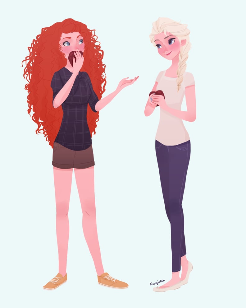 Modern Disney Princess Portraits Ps Love