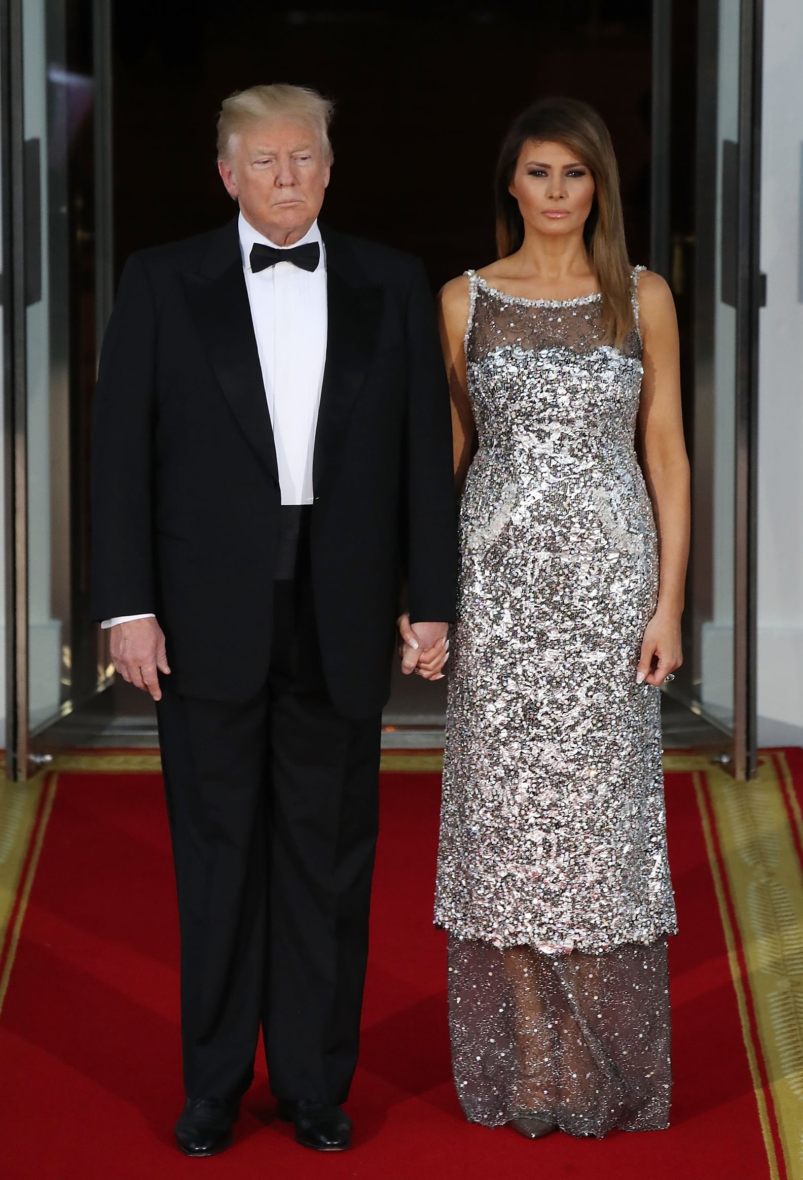 Melania Trump Sequined Chanel Dress at State Dinner 2018 | PS Fashion