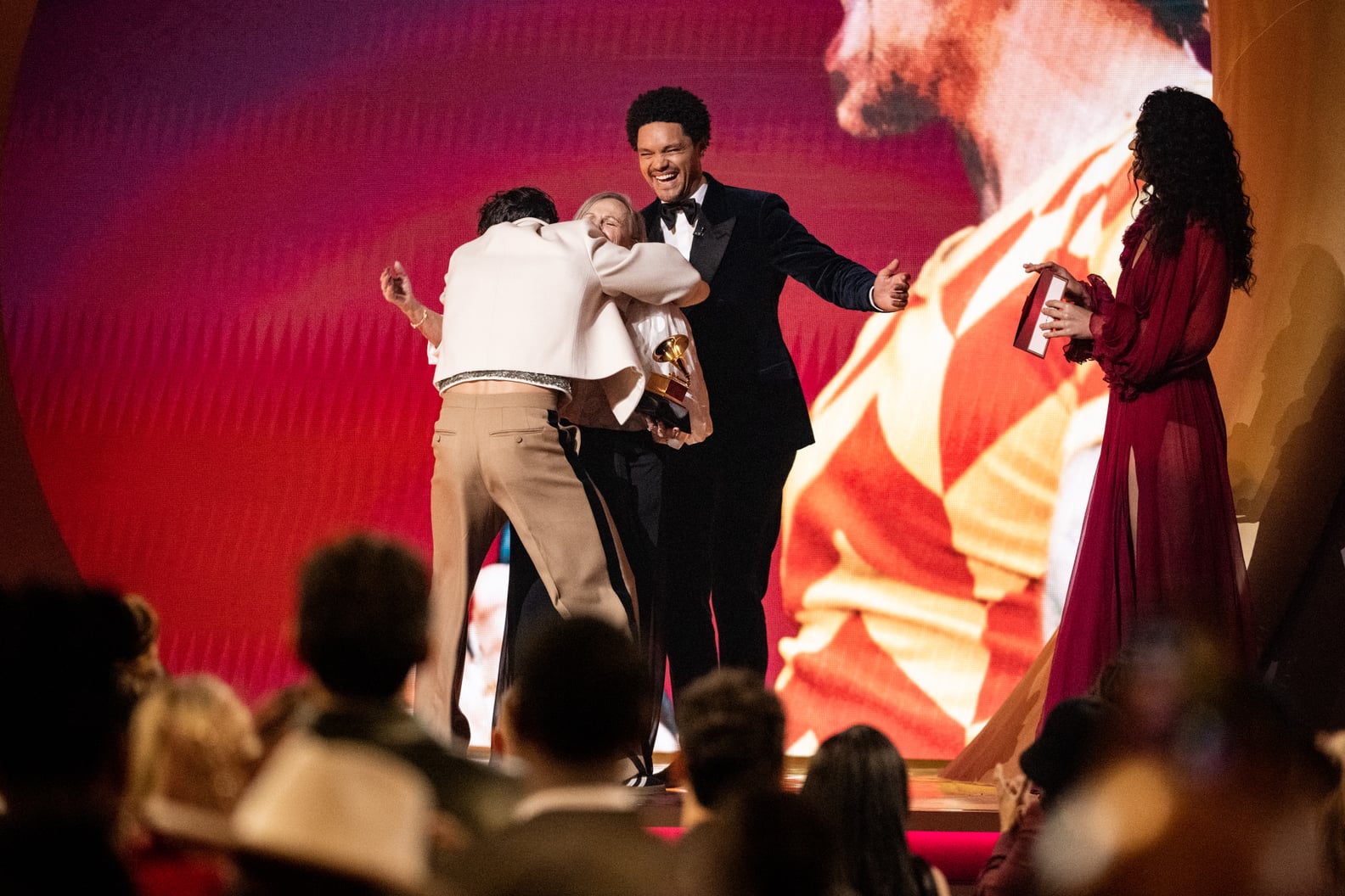 Harry Styles Dances With 78-Year-Old Fan at Grammys | Video | PS Celebrity