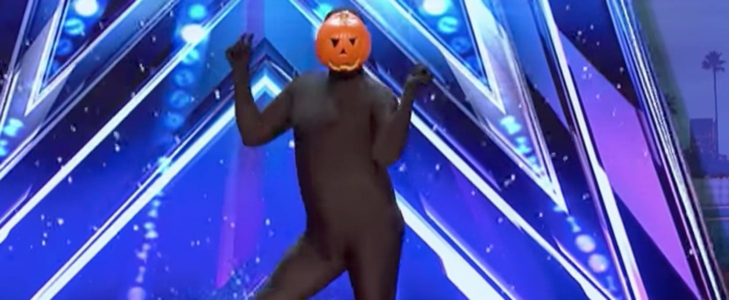 Dancing Pumpkin Man Audition For America's Got Talent Video | PS ...