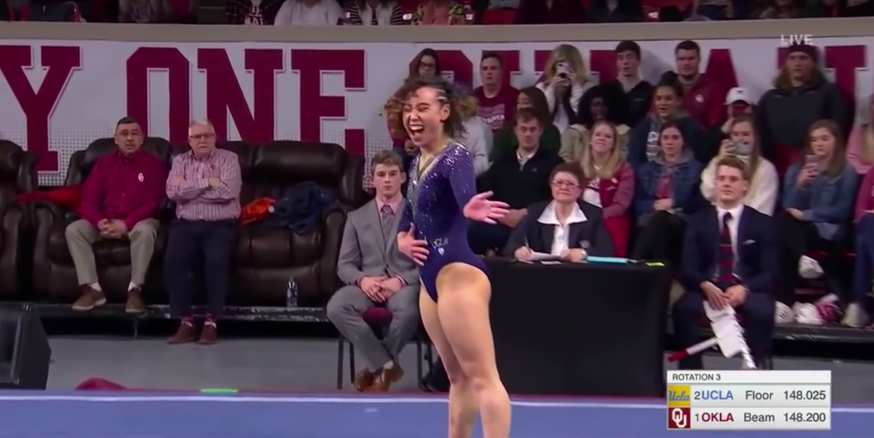 Katelyn Ohashi Gymnastics Floor Routine March 2019 | PS Fitness