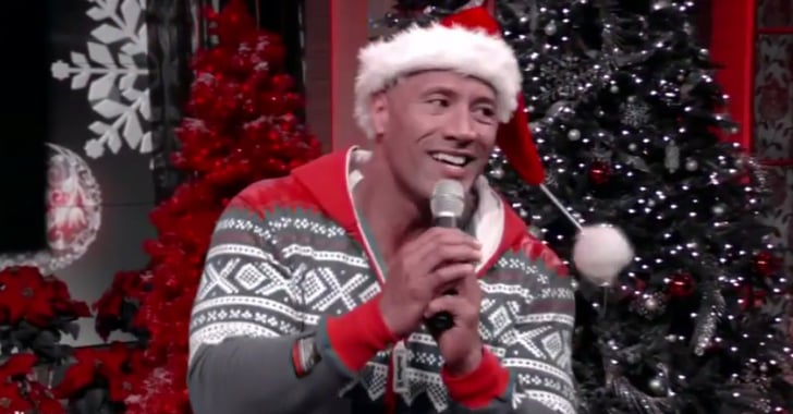 Dwayne "The Rock" Johnson Singing Karaoke in a Onesie | POPSUGAR Celebrity