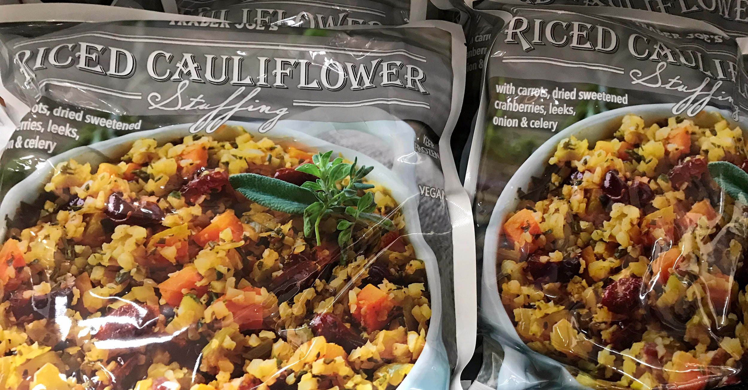 Trader Joe's Riced Cauliflower Stuffing | PS Fitness