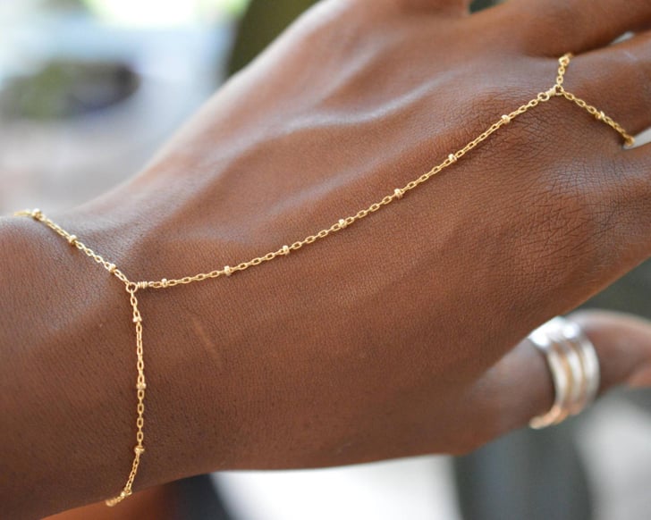 Gold Hand Chain | Best Gifts on Etsy Under $50 | POPSUGAR Smart Living ...