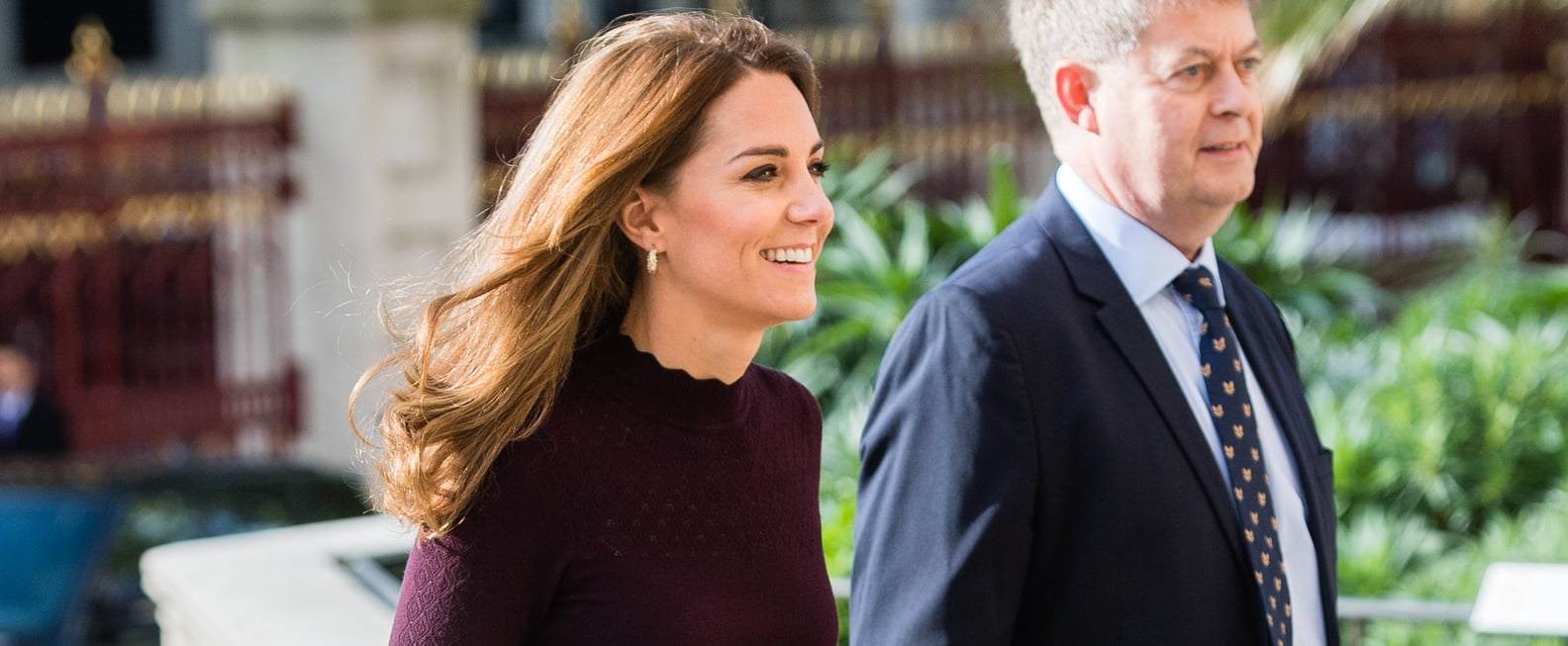 Kate Middleton Wears Jigsaw Pants and Warehouse Sweater | PS Fashion