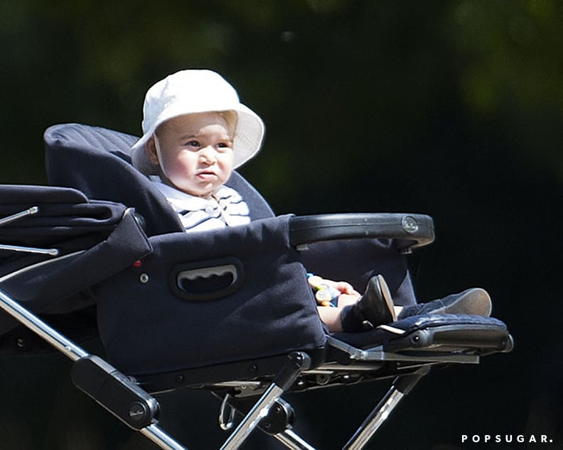Kate Middleton Pushing Prince George in a Stroller | POPSUGAR Celebrity