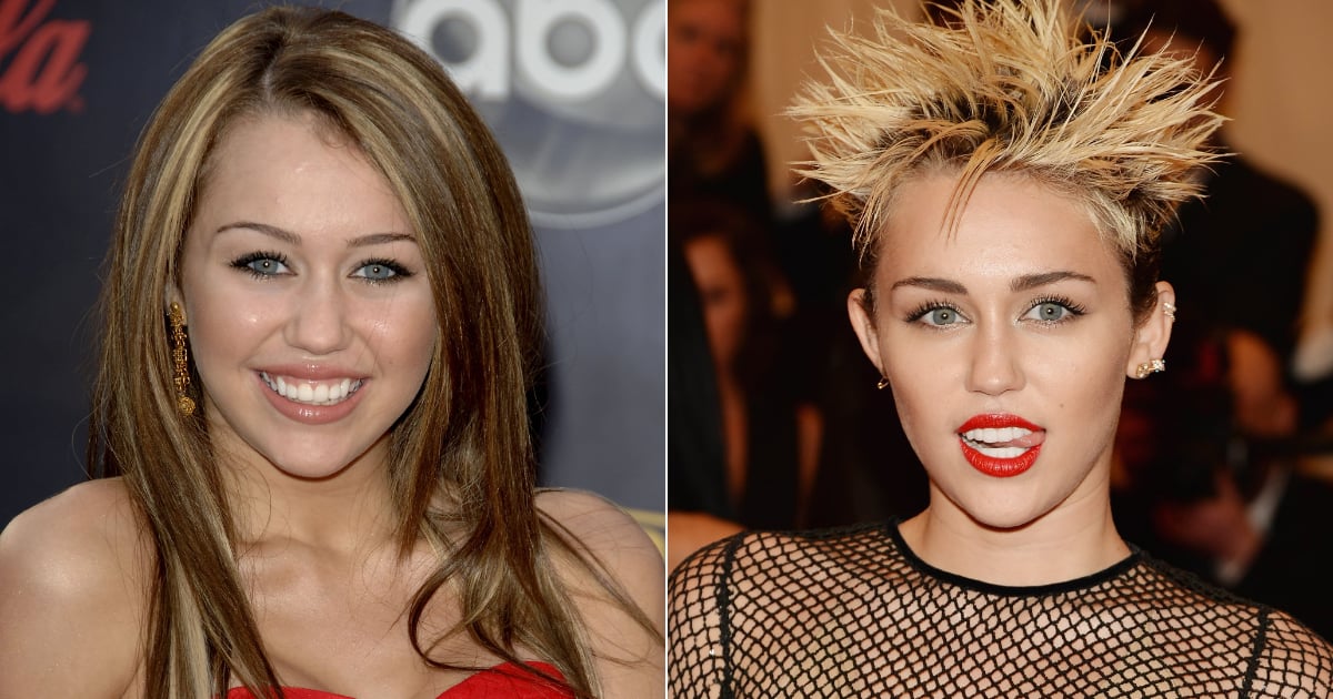 miley cyrus face evolution