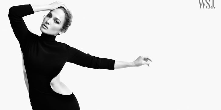 J Lo's Cutout Black Dress on the Cover of WSJ. Magazine | POPSUGAR ...