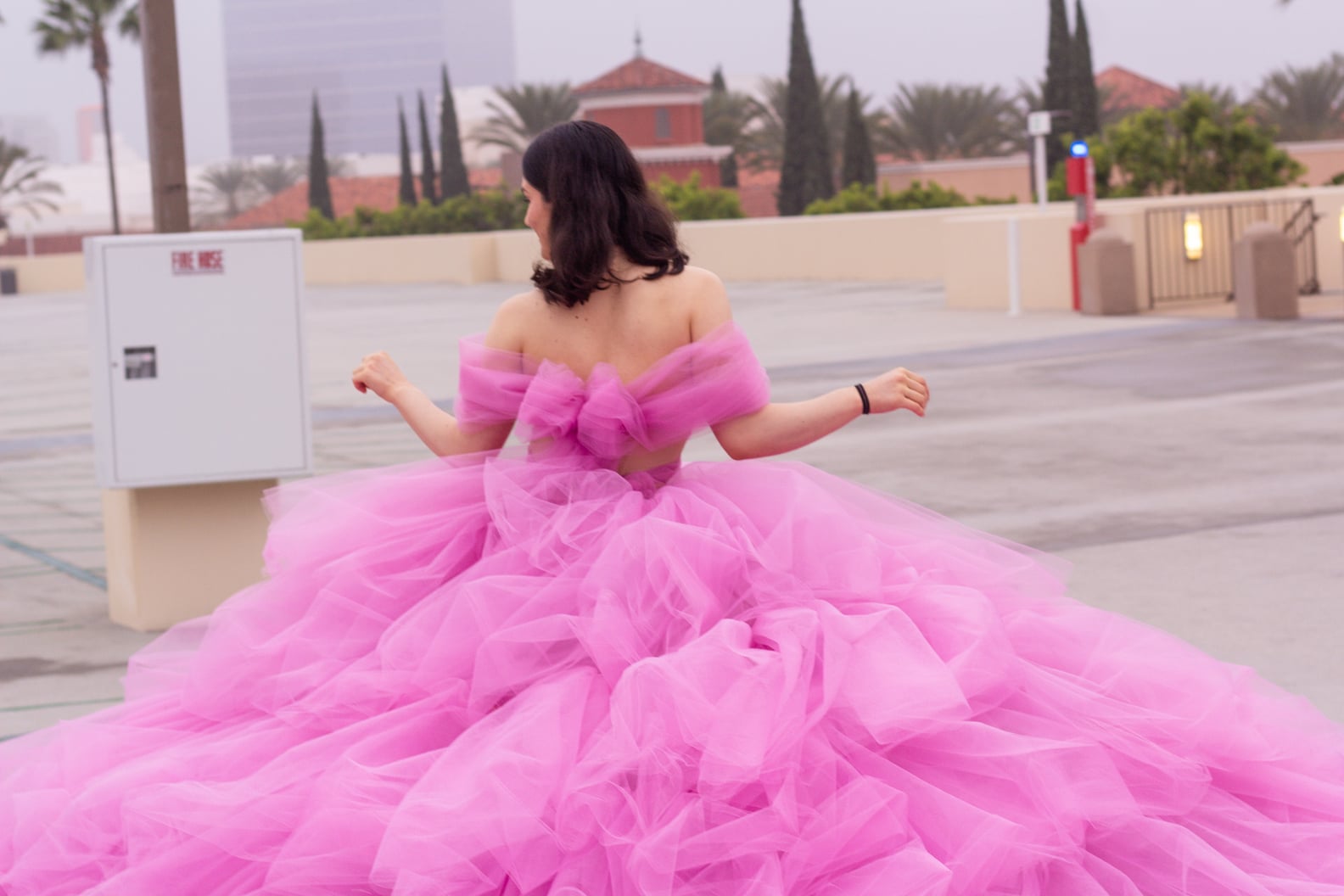How Shay Rose Made Her 12-Foot Pink Social-Distancing Dress | POPSUGAR ...