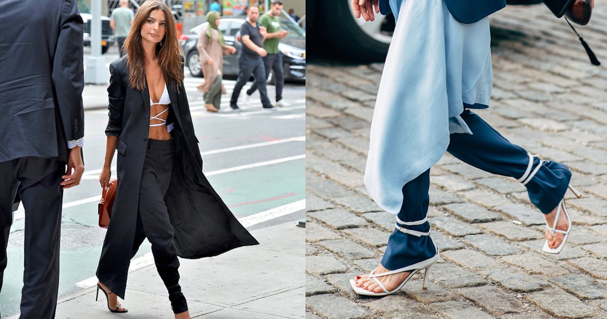 Wearing Ankle Strap Heels Over Pants Is the New Trend 2019 | POPSUGAR ...