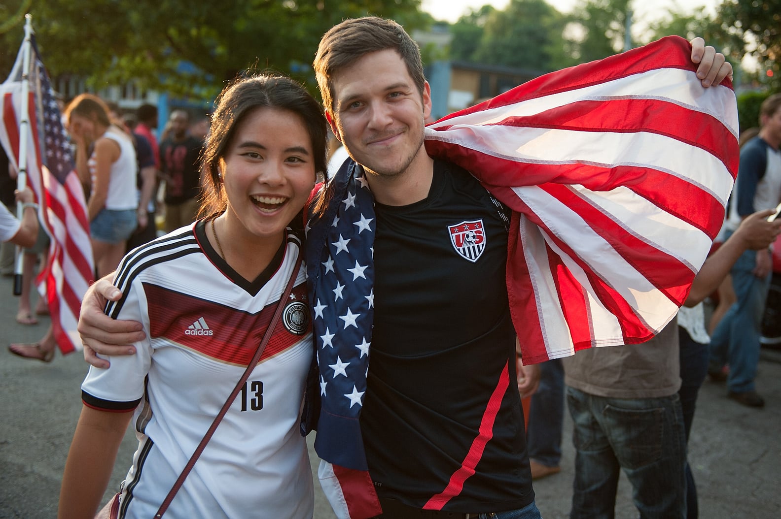 US Fans Celebrate First World Cup Win | Pictures | PS Celebrity