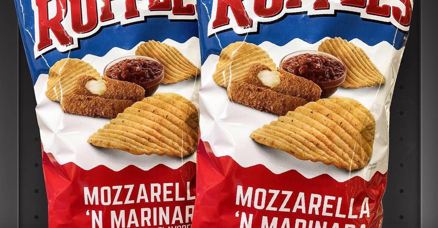 Mozzarella Stick and Marinara Ruffles | PS UK Food
