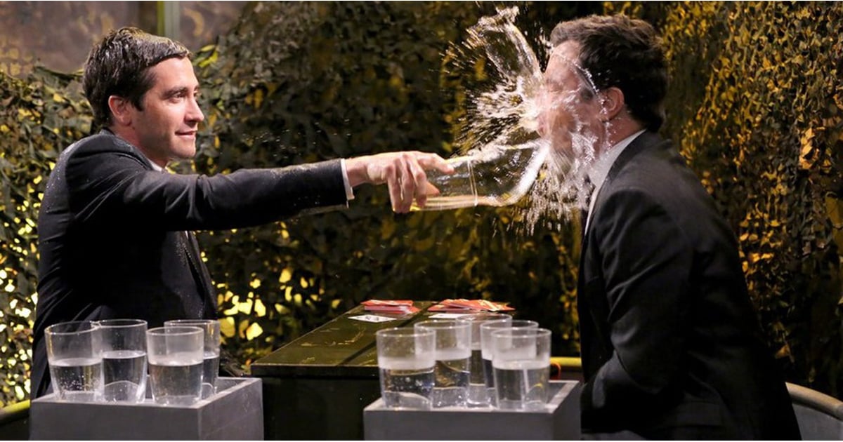 Jake Gyllenhaal Plays Water War With Jimmy Fallon | POPSUGAR Celebrity