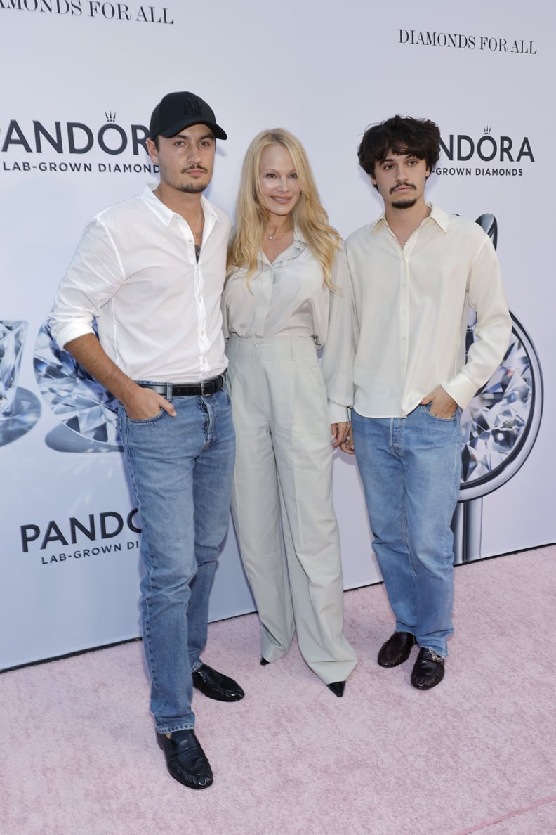 Pamela Anderson and Sons at Pandora NYFW Event | PS Celebrity