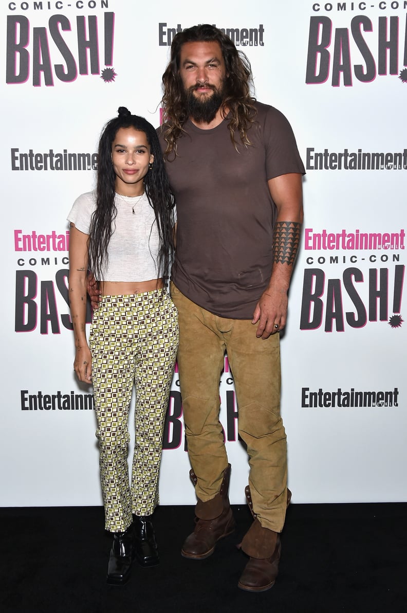 Jason Momoa and Zoë Kravitz at Comic-Con 2018 | PS Celebrity