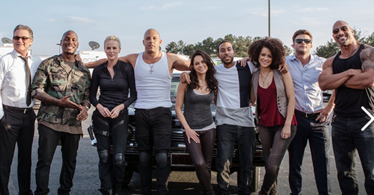 Fast 8 Cast Facebook Post August 2016 | PS Entertainment
