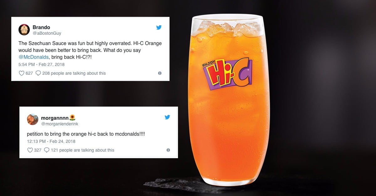 McDonald's Discontinues Hi-C Orange | PS Food