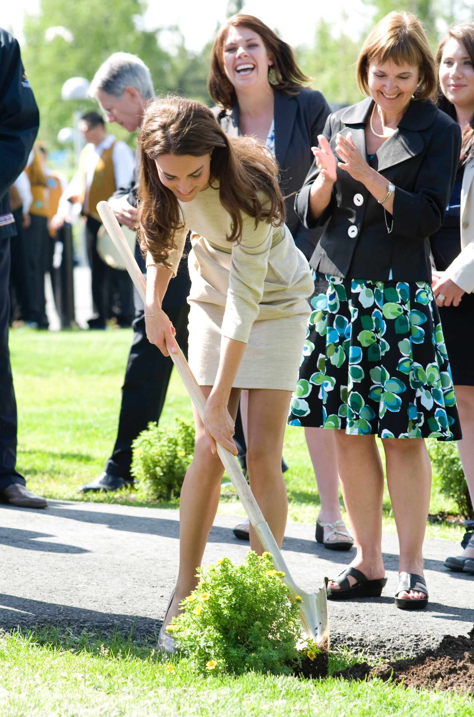 Kate Middleton Planting Trees | Pictures | PS Celebrity
