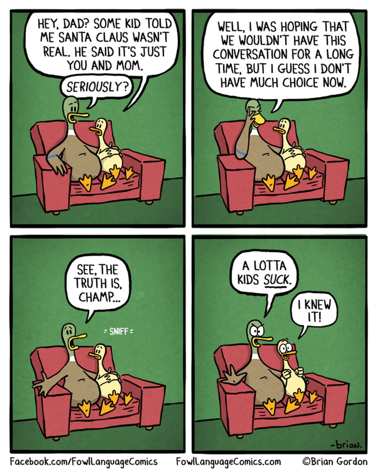 Brian Gordon's Fowl Language Holiday Parenting Comics | PS Family