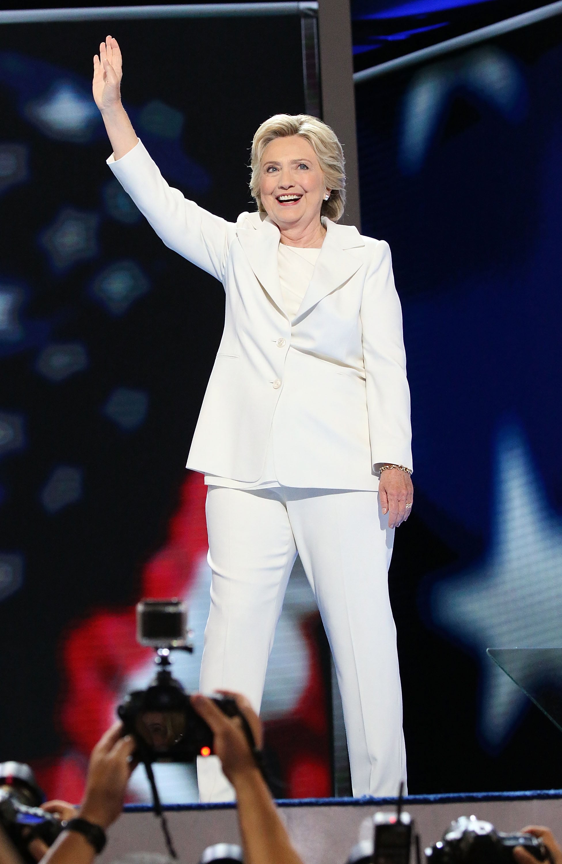 Hillary Clinton's White Suit at DNC 2016 | PS Fashion