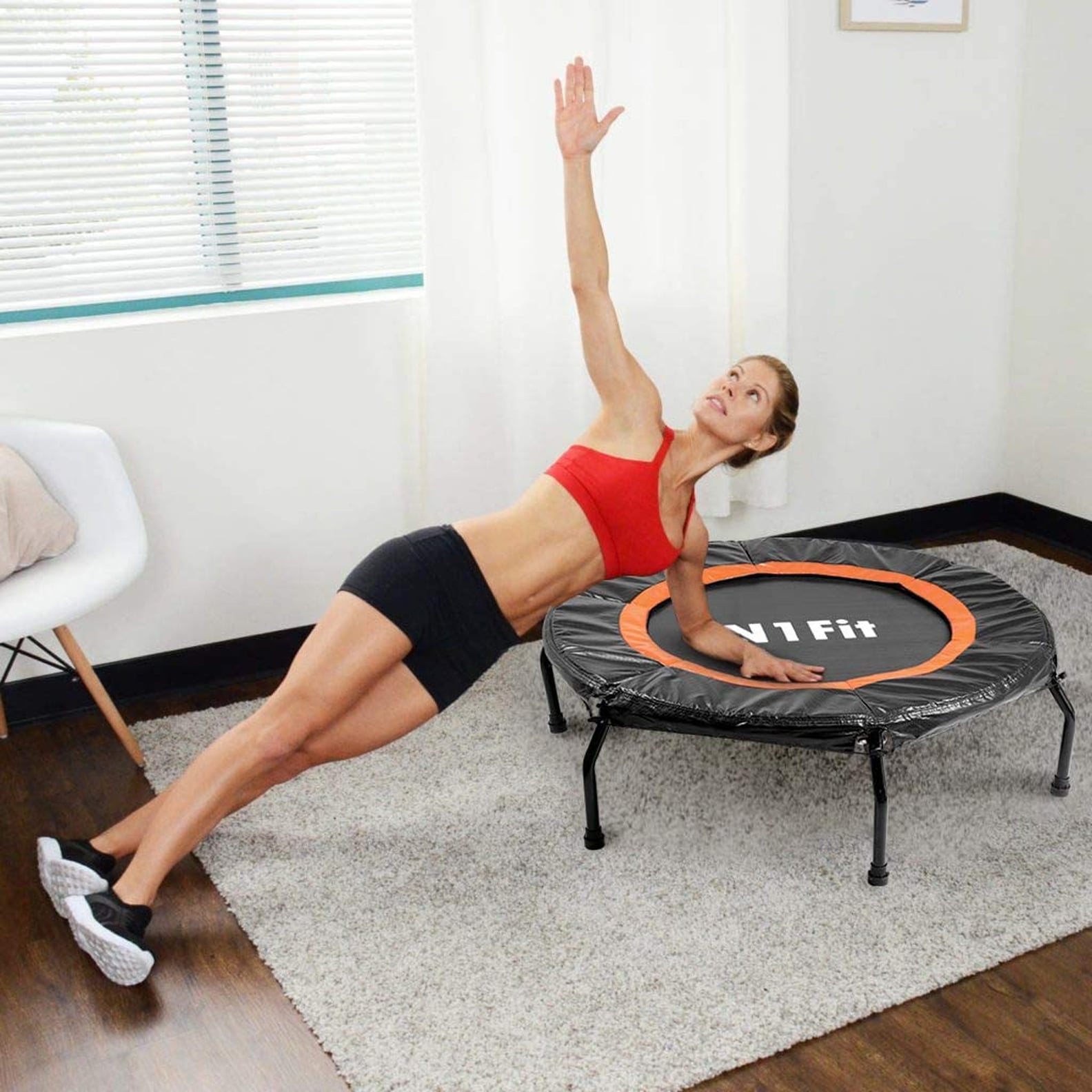 Cardio Bounce Workout On A Mini Trampoline By Shantani Moore PS Fitness