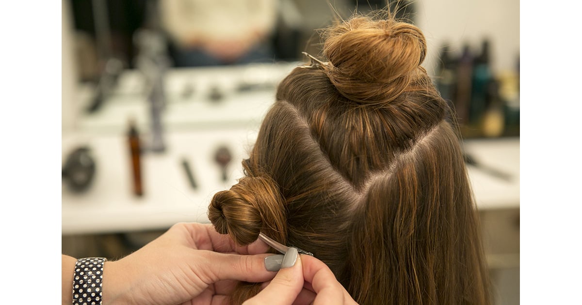 The top section can be twisted on top of your head, and then twist ...