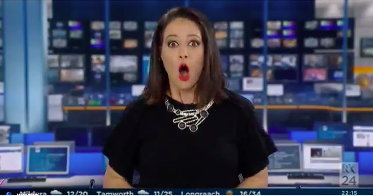 ABC News Anchor Caught Daydreaming on Air | POPSUGAR News