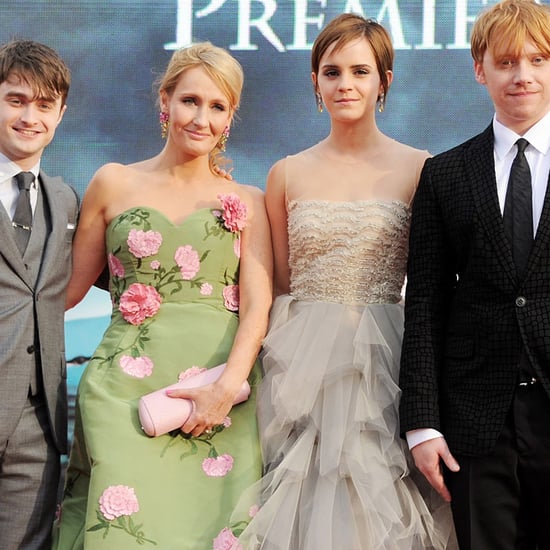 Jk Rowling With Harry Potter Cast