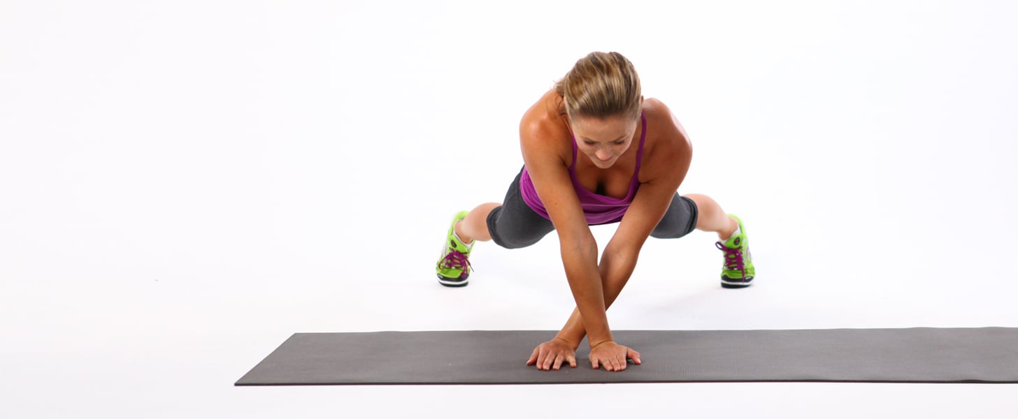 Plank Side Walk Core Exercise | GIF | POPSUGAR Fitness