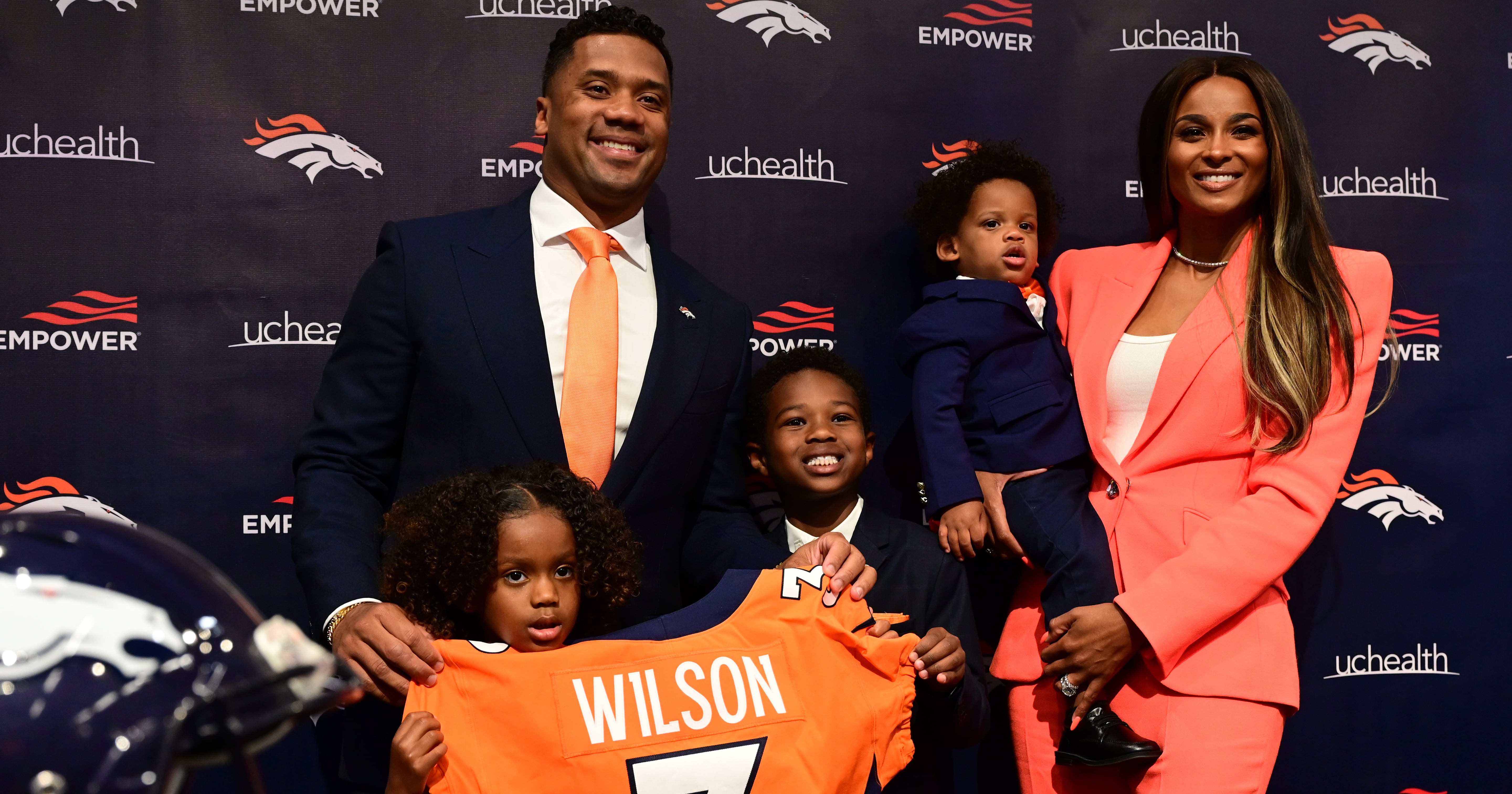 Ciara and Russell Wilson's Family at Denver Broncos Signing | PS Celebrity
