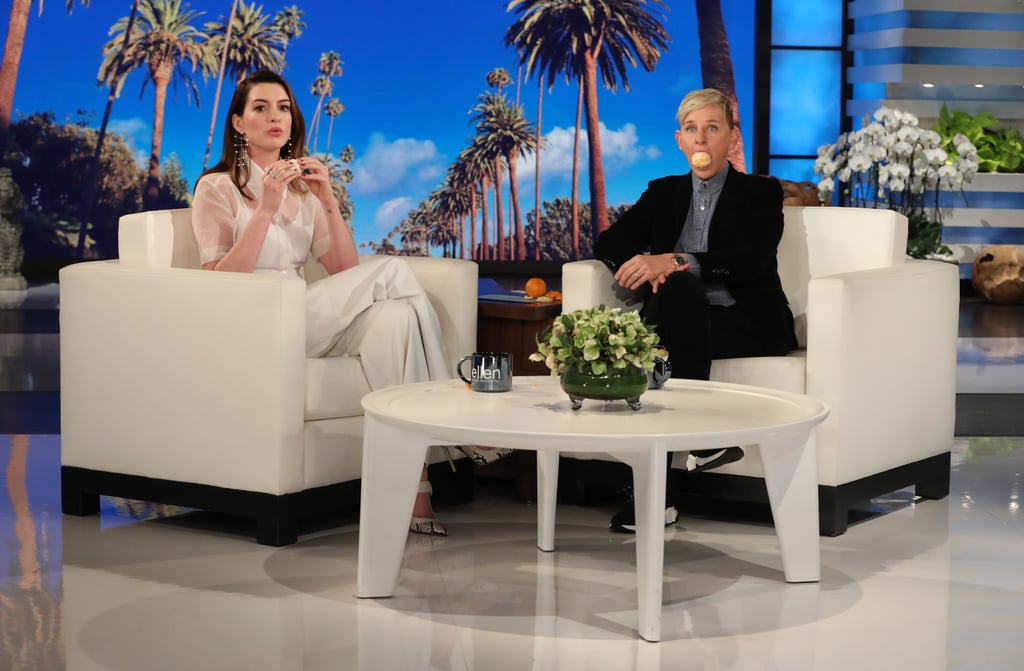 Anne Hathaway Talking About Drinking on Ellen Jan. 2019 | POPSUGAR UK ...