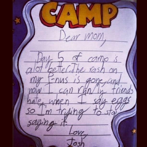 Letters From Camp | POPSUGAR Moms