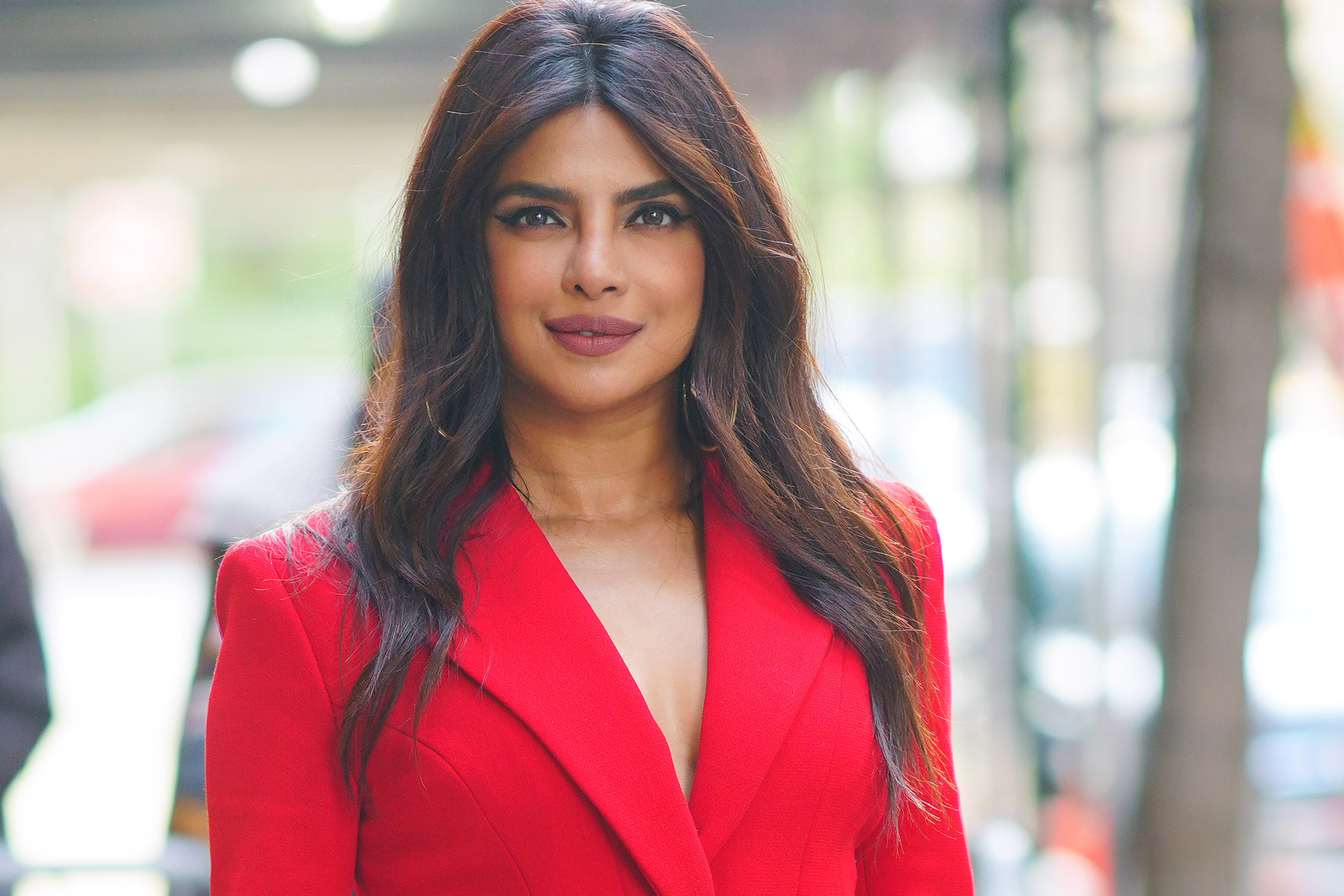 Priyanka Chopra's Cutout Top and Wide-Leg Pants on Instagram | POPSUGAR ...