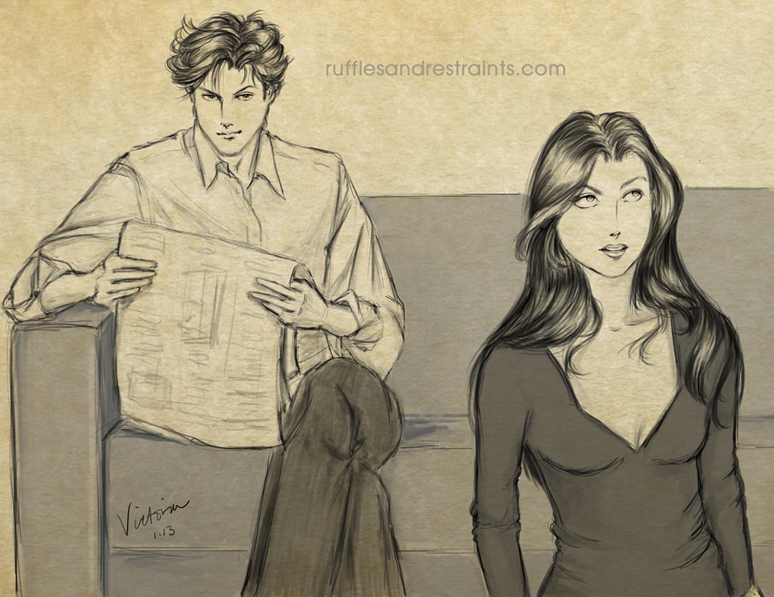 Fifty Shades of Grey Fan Art Ruffles and Restraints | PS Love