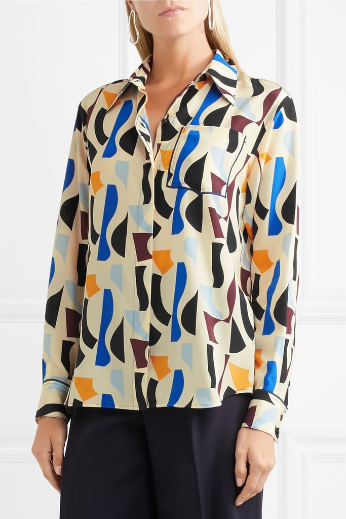 Victoria Beckham Wearing Graphic Print Outfit | POPSUGAR Fashion
