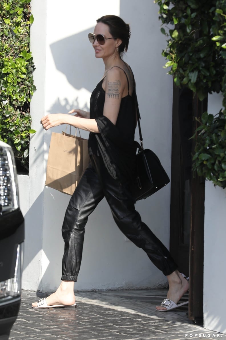 Angelina Jolie Leather Pants | PS Fashion